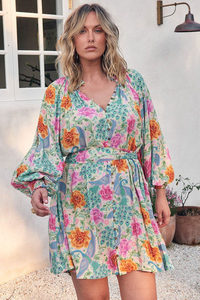 Boheme Button Through Mini Dress - Spring – Shop Nepenthe